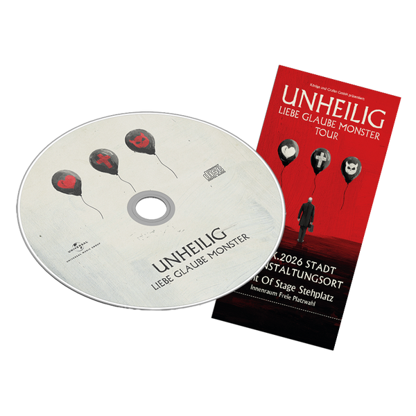 Liebe Glaube Monster CD + 1 Ticket Bundle - Unheilig